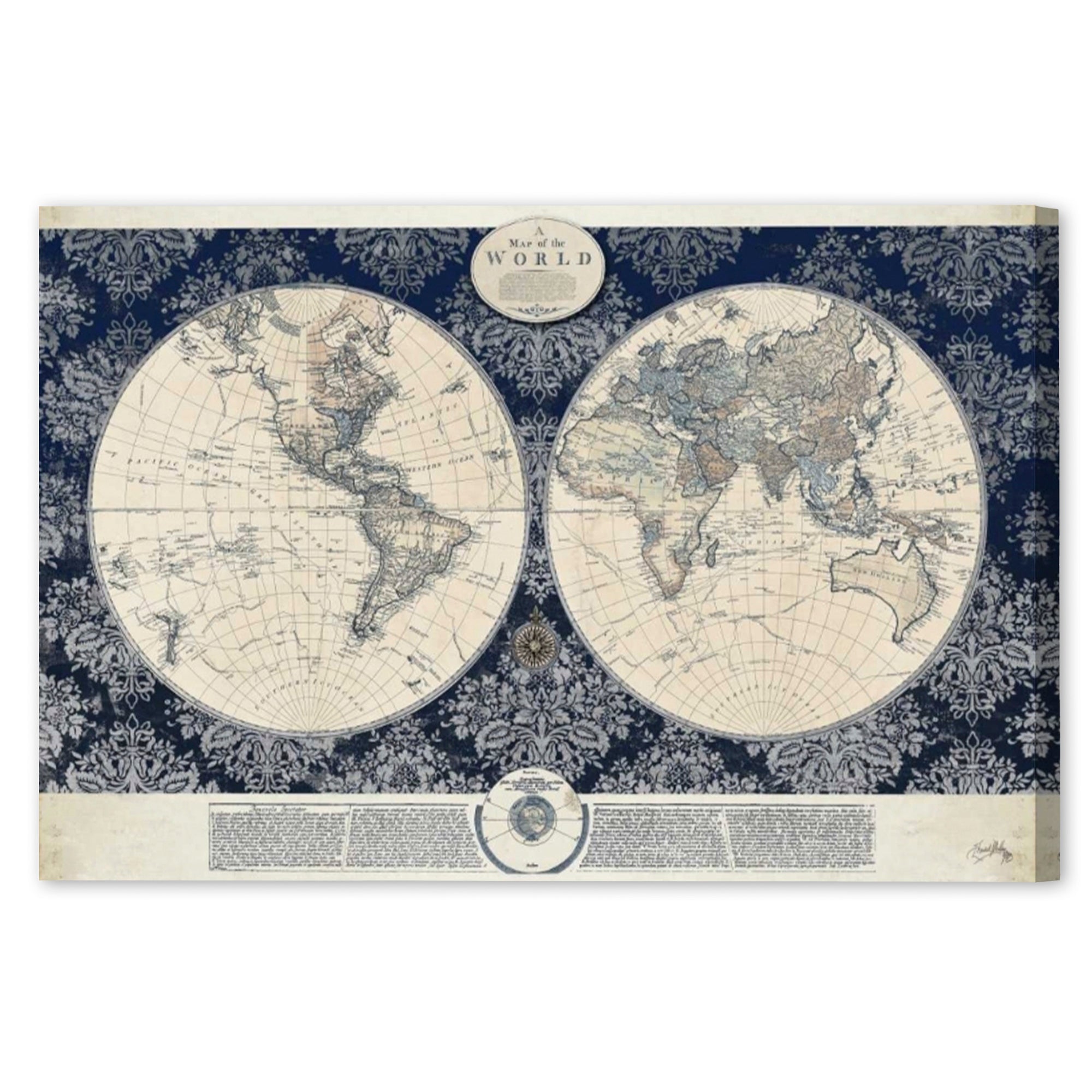 BLUE MAP OF THE WOLRD – continentsbrands